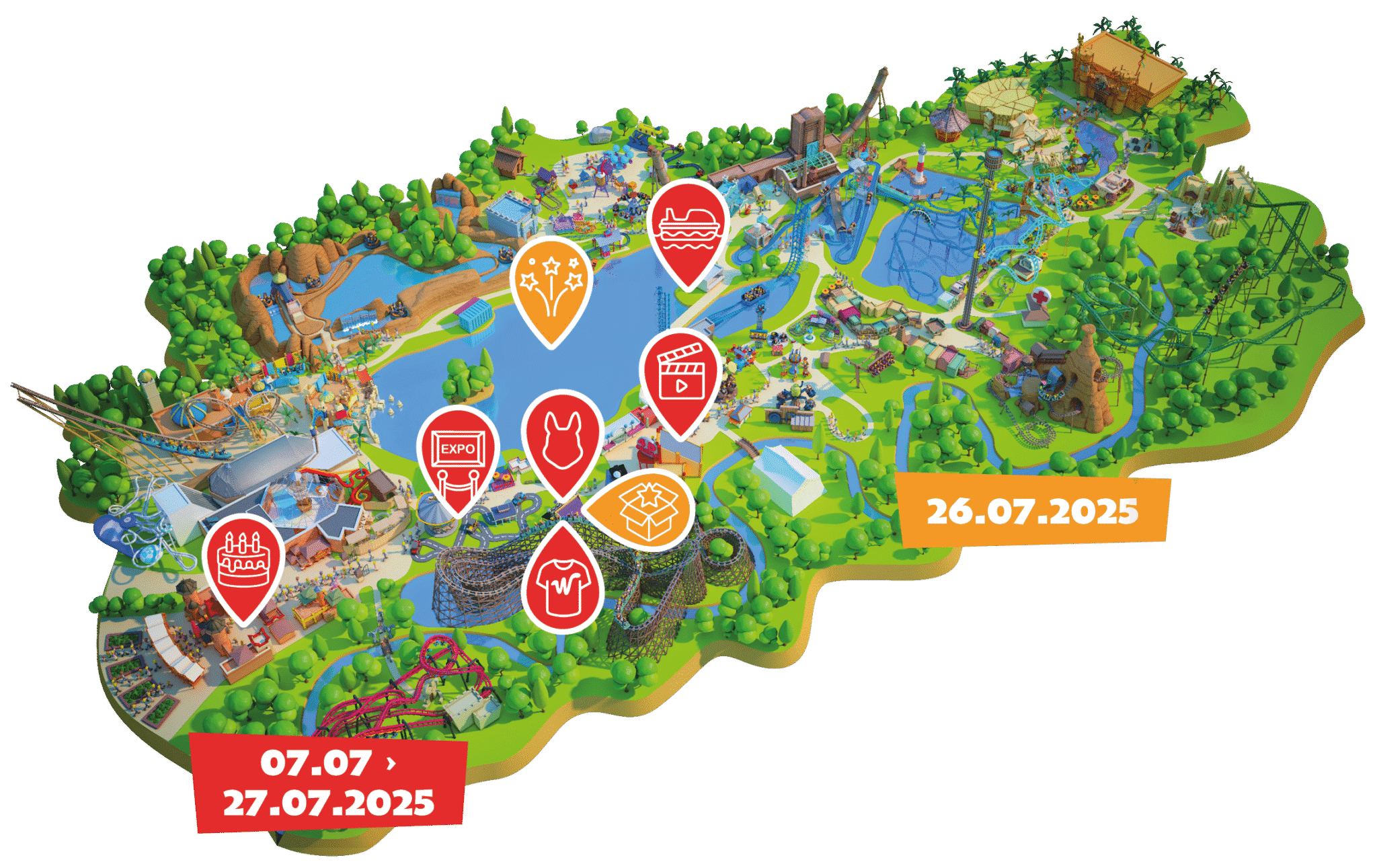 Walibi Belgium viert 50 jaar pret, nostalgie en innovatie - Pretpark ...